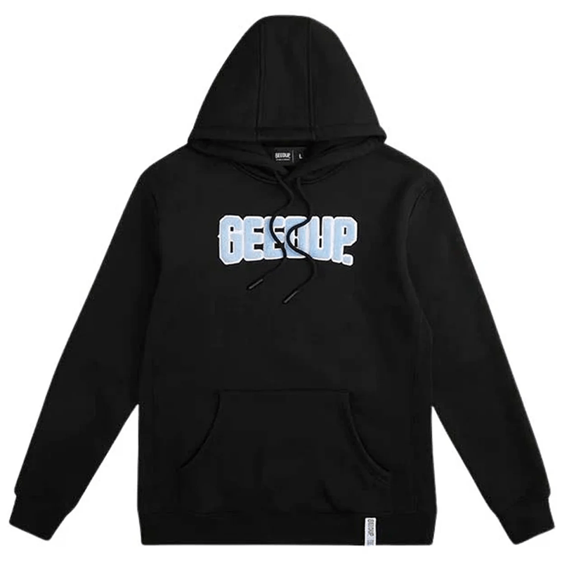 Geedup Play For Keeps Hoodie Black Baby Blue - The Shoe Rush